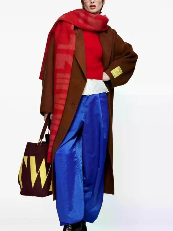 Essentiel Antwerp Logo-patch Single Breasted Coat