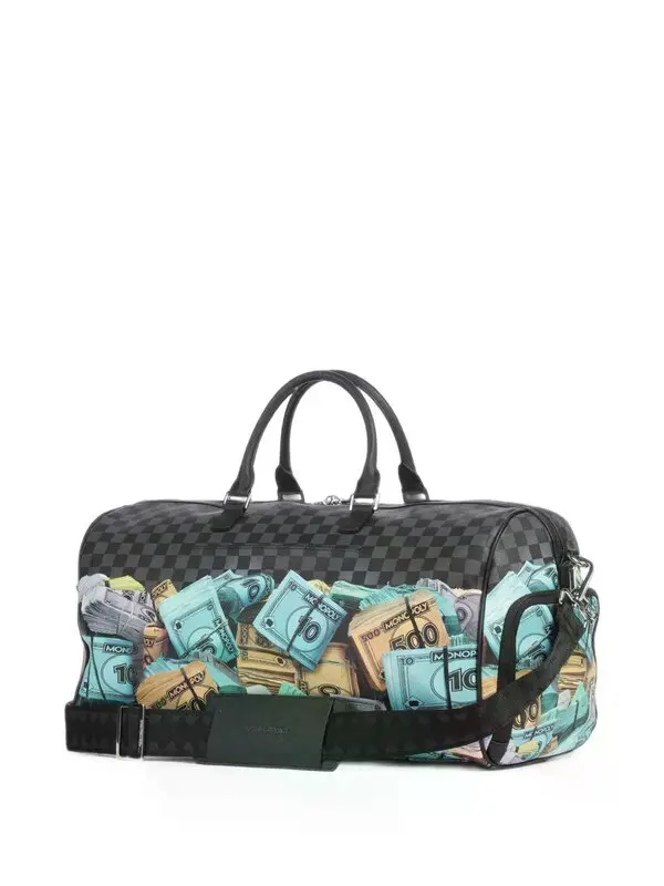SPRAYGROUND X Monopoly Graphic-print Checkered Holdall