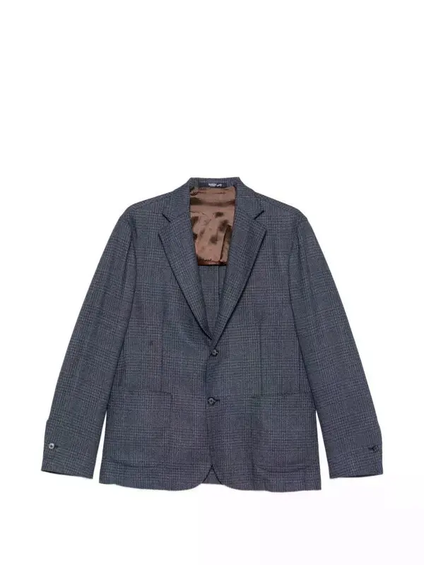BARBA NAPOLI Check-pattern Blazer