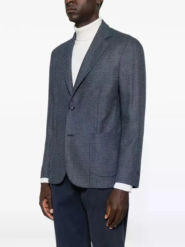 BARBA NAPOLI Check-pattern Blazer
