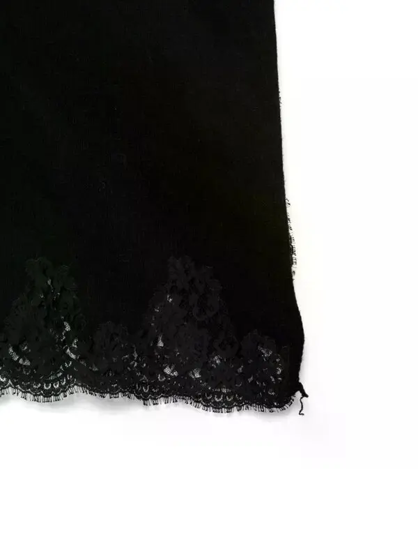 ERMANNO FIRENZE Lace-trim Scarf