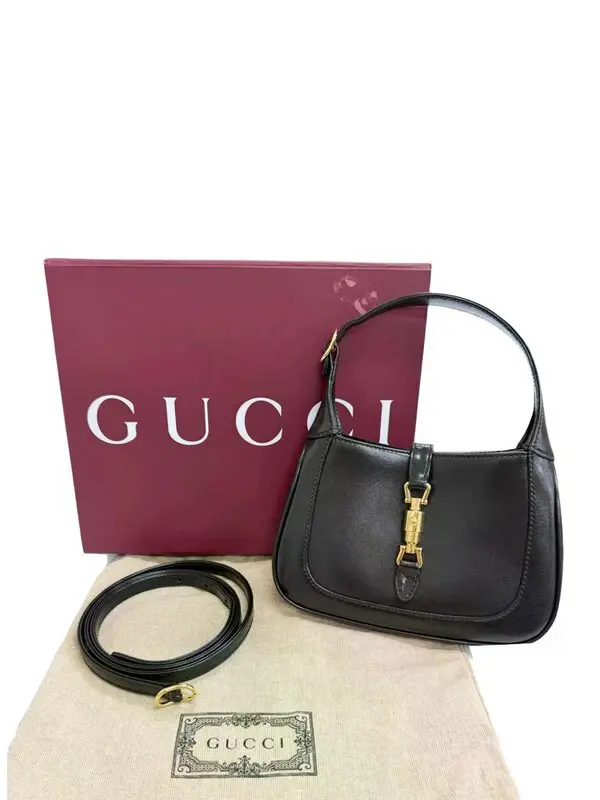 Gucci Jackie 1961 Mini Calfskin Crossbody Bag - Black