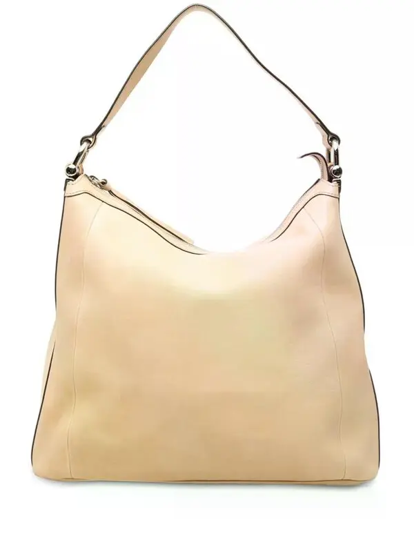 Gucci Calfskin Bamboo D Ring Hobo Shoulder Bag