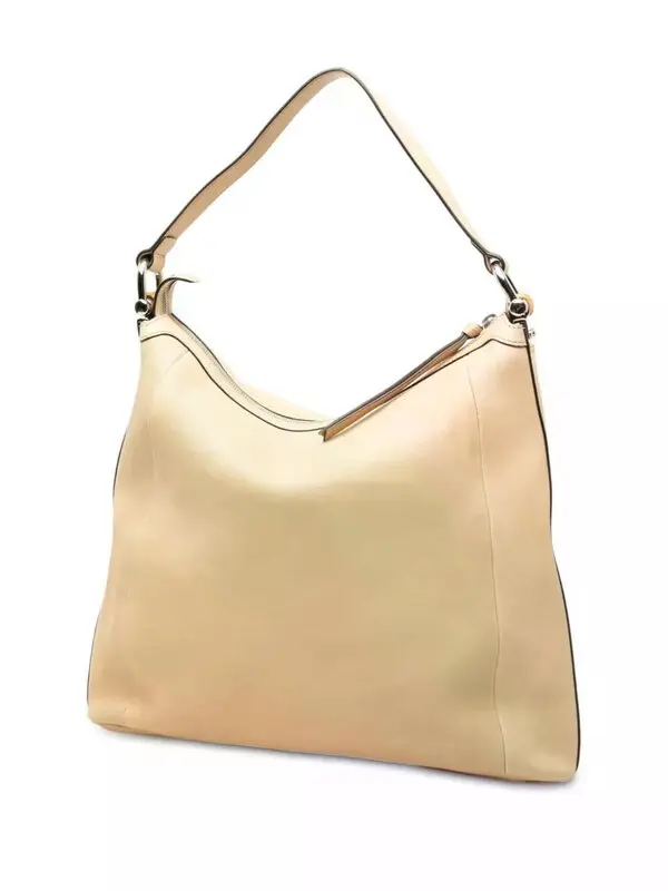 Gucci Calfskin Bamboo D Ring Hobo Shoulder Bag