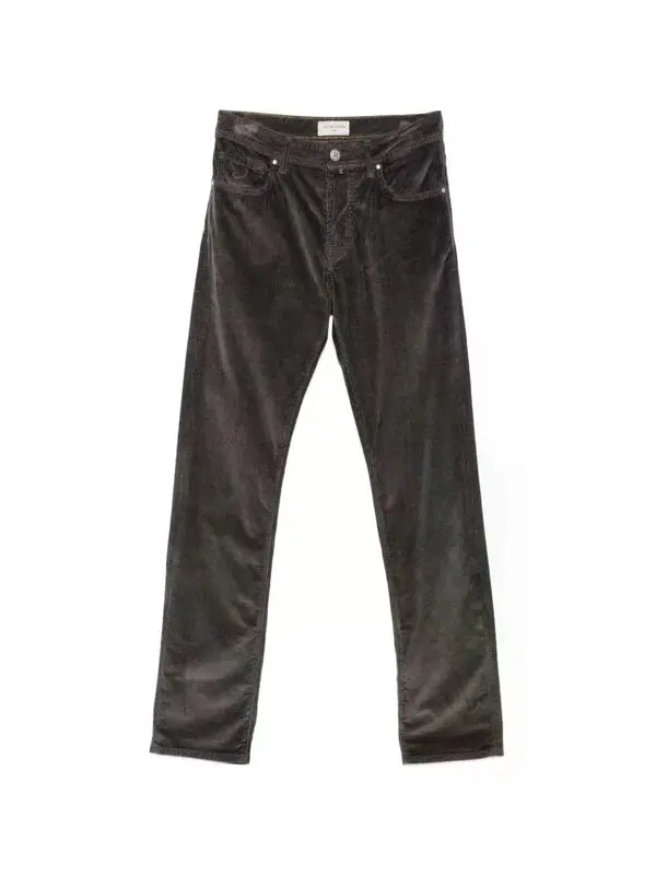 Jacob Cohen Corduroy Straight-leg Trousers - Grey