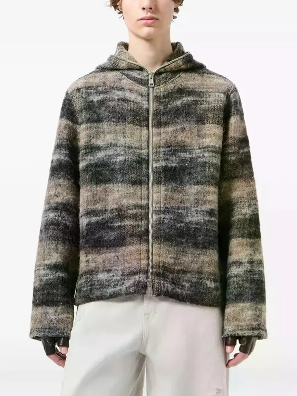 Our Legacy Check-pattern Hoodie - Grey