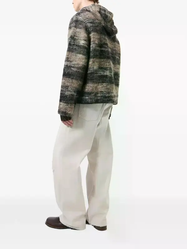Our Legacy Check-pattern Hoodie - Grey