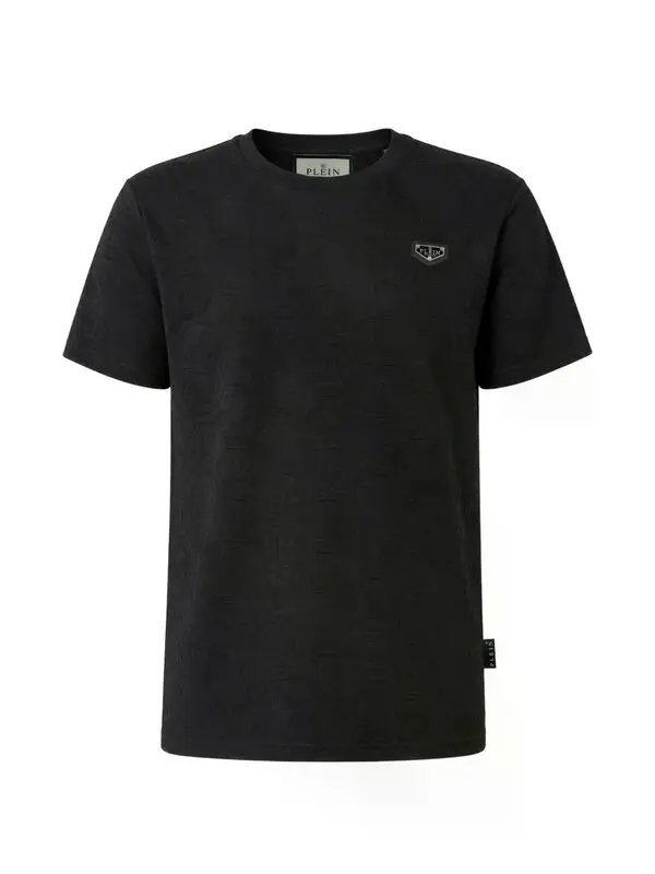 Philipp Plein Jacquard T-shirt Monogram - Black