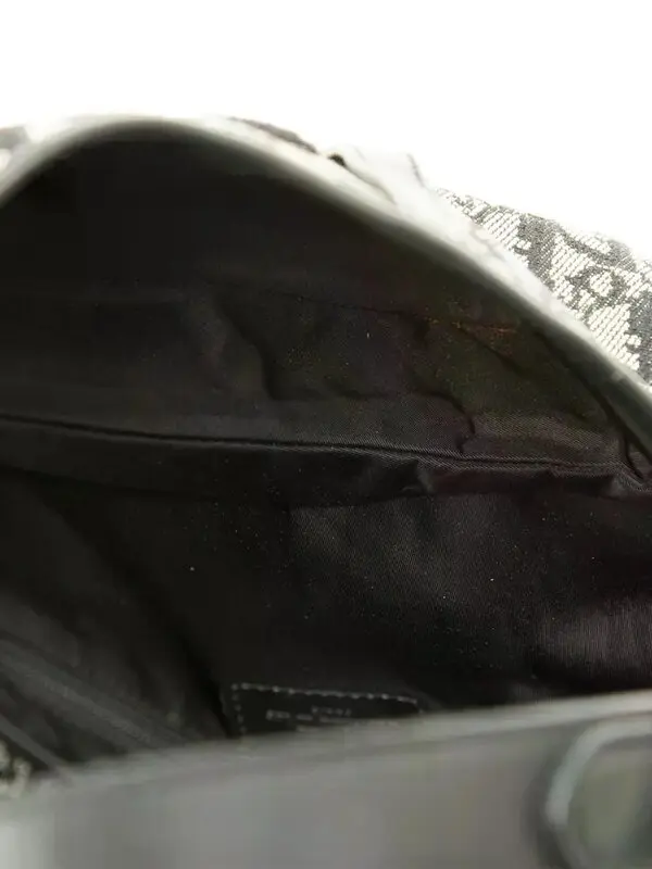 Dior 2002 Diorissimo Canvas Saddle Bag Shoulder Bag - Grey
