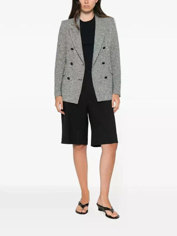 Tagliatore Houndstooth Double-breasted Jacket - Grey