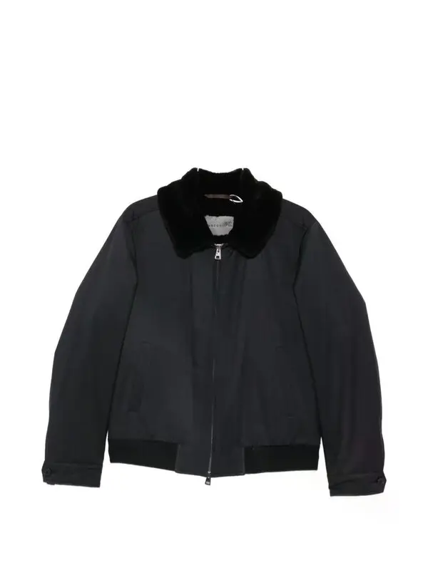 MANZONI 24 Shearling-collar Zip-up Jacket