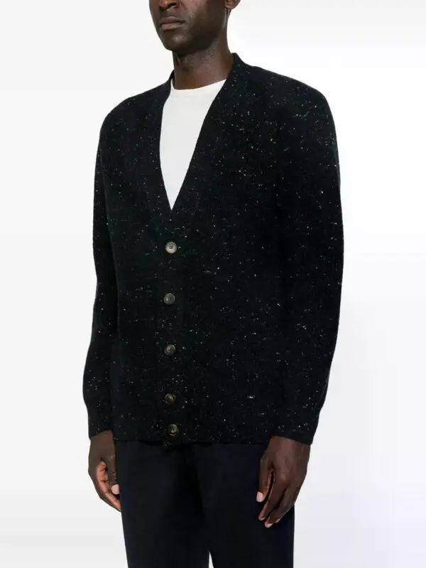 Eleventy Flecked V-neck Cardigan