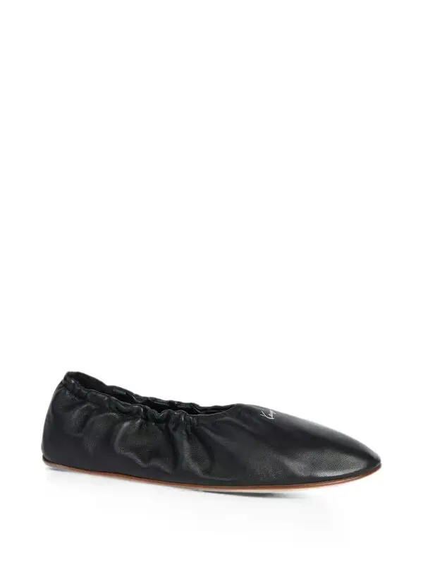 Kenzo Ballet Elasticated Logo-print Ballet Flats