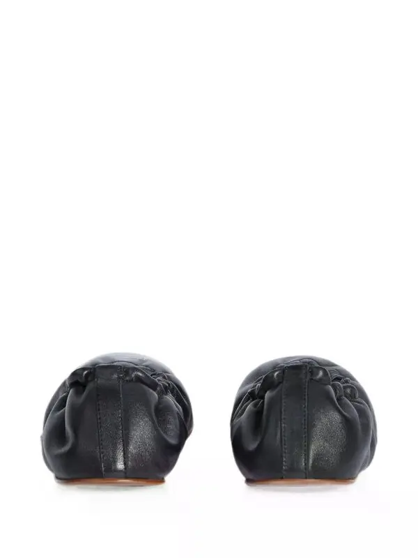 Kenzo Ballet Elasticated Logo-print Ballet Flats