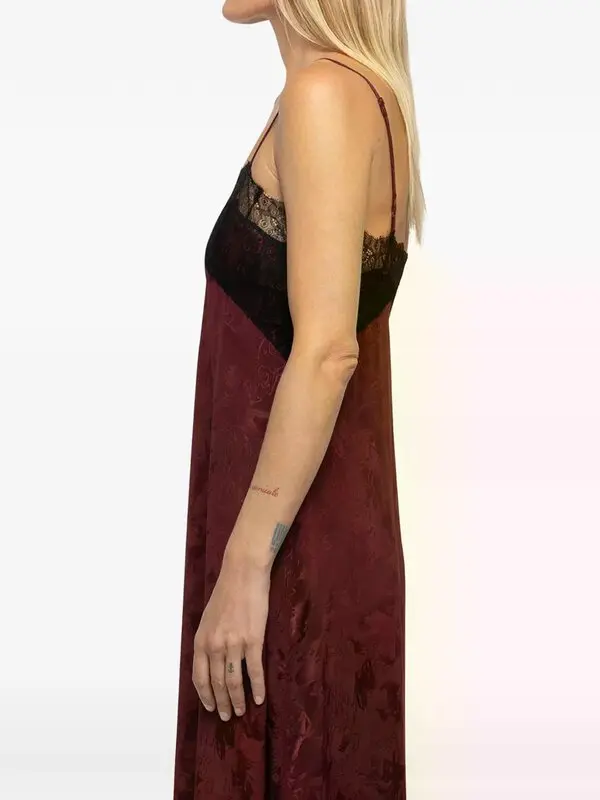 Zadig&Voltaire Silk Horse Jacquard Midi Dress