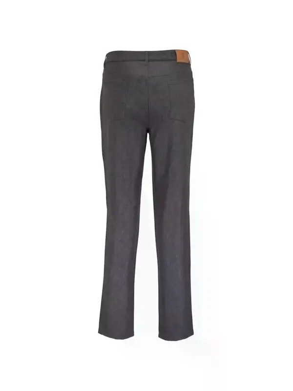 Brunello Cucinelli Logo-patch Straight-leg Trousers
