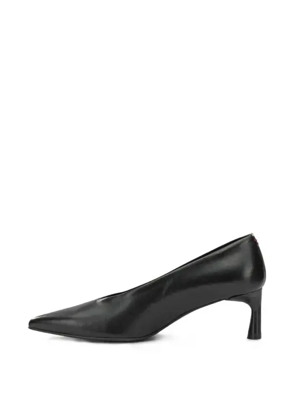 HALMANERA Leather Pointed-toe Pumps