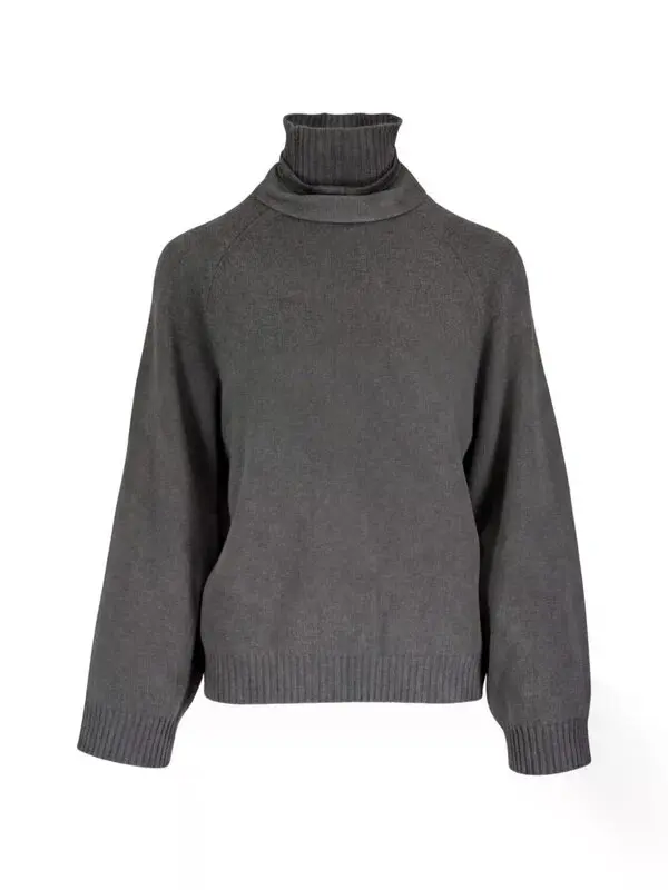 Brunello Cucinelli Roll-neck Raglan-sleeve Sweater - Green