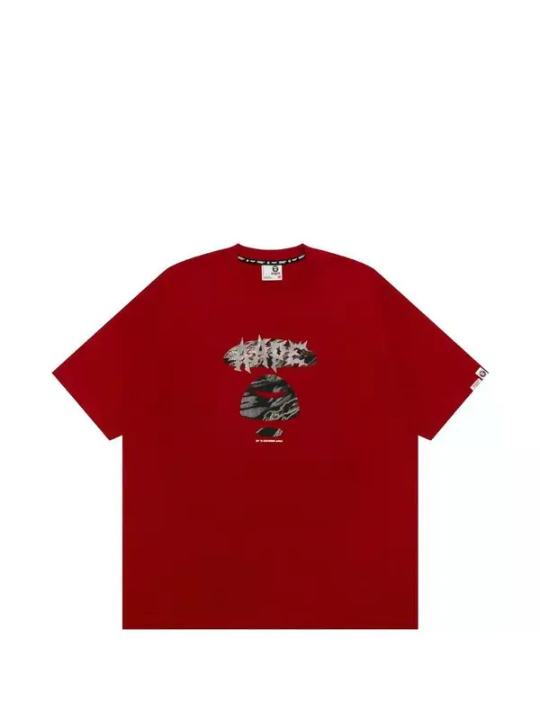 AAPE BY *A BATHING APE Moonface Graphic T-shirt - Red