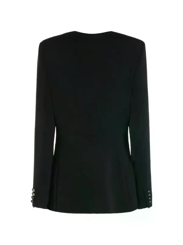 Max Mara Single-breasted Compact Cady Jacket Midnightblue - Blue