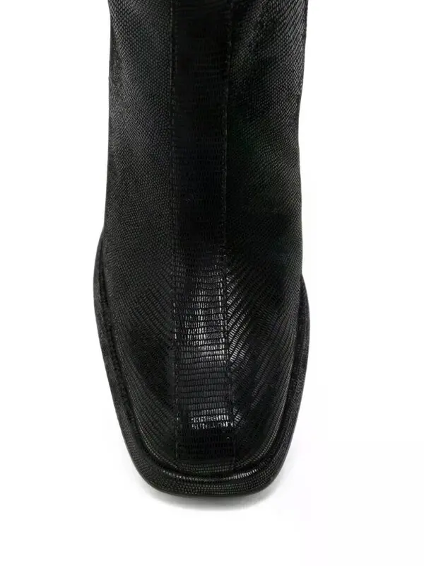 Chie Mihara Kanna49 Lizard-effect Platform Ankle Boots