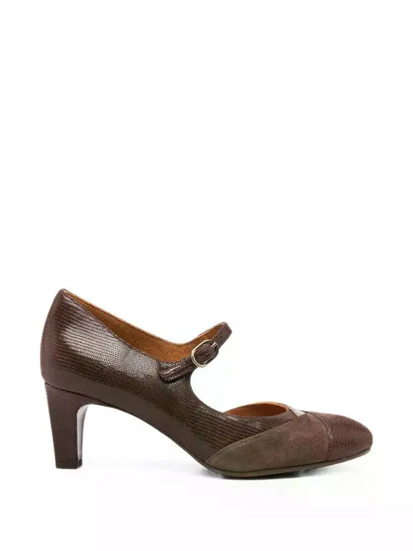 Chie Mihara Fyasa Lizard-effect Leather Pumps - Brown