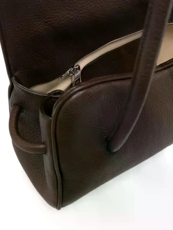 Jacquemus Knot-detail Pebbled Leather Tote Bag