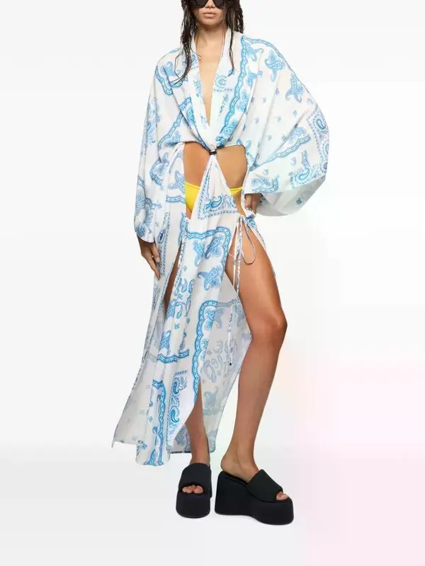 Attico Light-blue And Maxi Dress