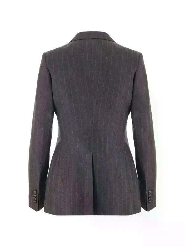Tagliatore Wool Pinstripe Peak Lapel Blazer