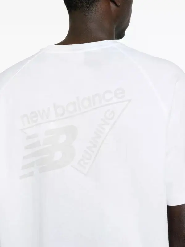 NEW BALANCE Raglan-sleeve Logo-print T-shirt