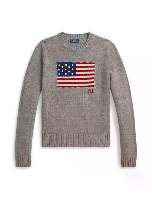 Polo Ralph Lauren Cotton Flag Crewneck Pullover