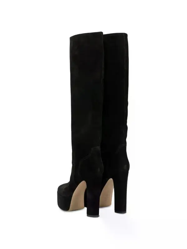 Casadei Renna Suede Platform Knee-high Boots