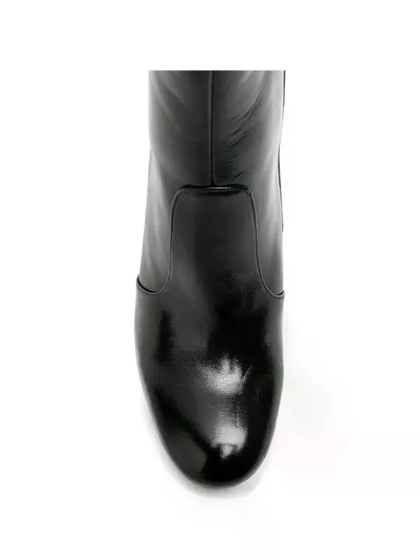 Chie Mihara Manel Croc-effect Leather Ankle Boots