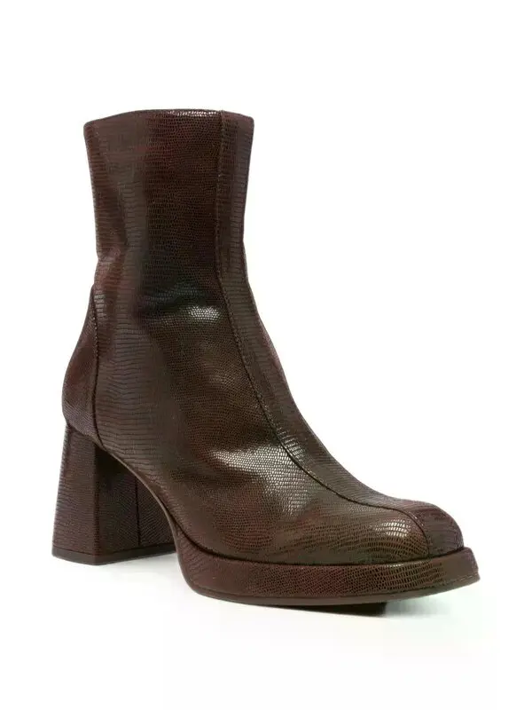 Chie Mihara Kanna49 Lizard-effect Ankle Boots