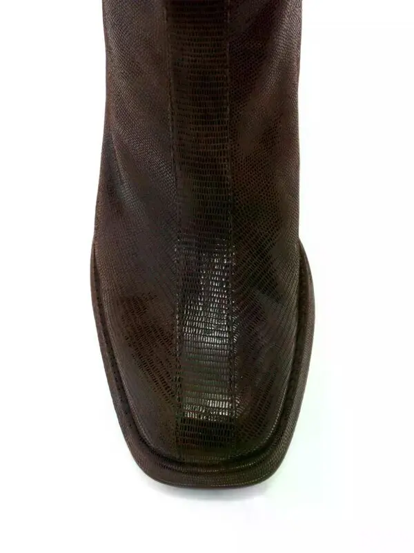 Chie Mihara Kanna49 Lizard-effect Ankle Boots