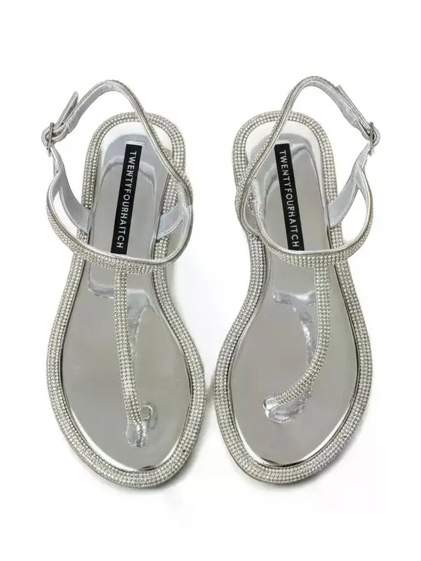 TWENTY FOURHAITCH Torimbia Crystal-embellished Sandals