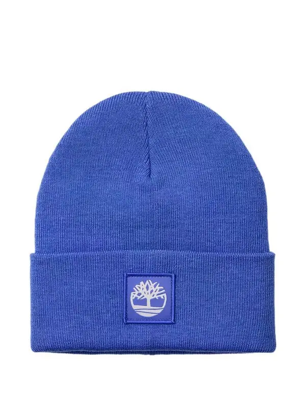 Timberland Logo-patch Beanie Hat - Blue