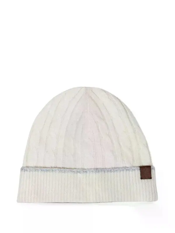 Eleventy Cable-knit Cashmere Beanie Hat
