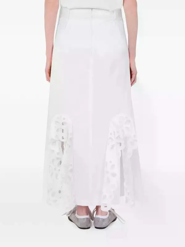 Moschino Broderie-anglaise Maxi Skirt