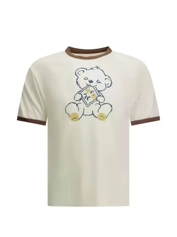 Kapital Bear-print Ringer T-shirt