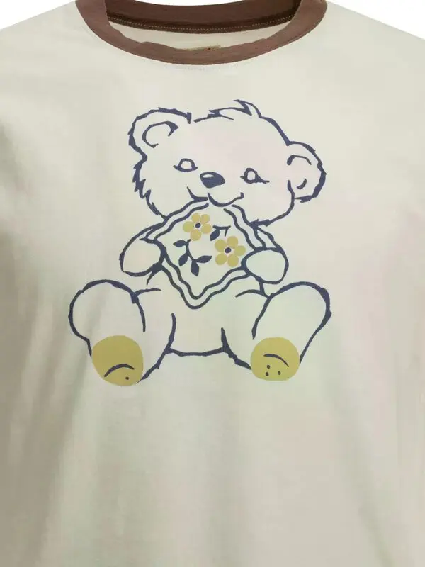 Kapital Bear-print Ringer T-shirt