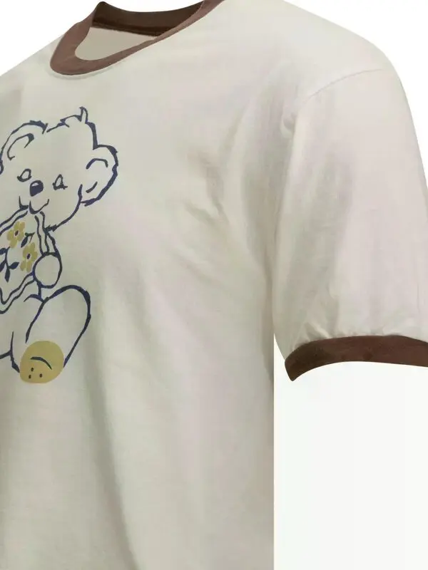 Kapital Bear-print Ringer T-shirt