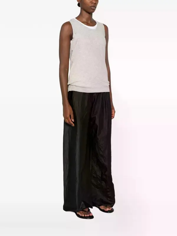 THE ROW Sleeveless Jersey Tank Top - Grey