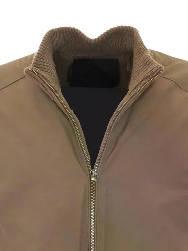 Moose Knuckles Ribbed-knit Panelled Jacket