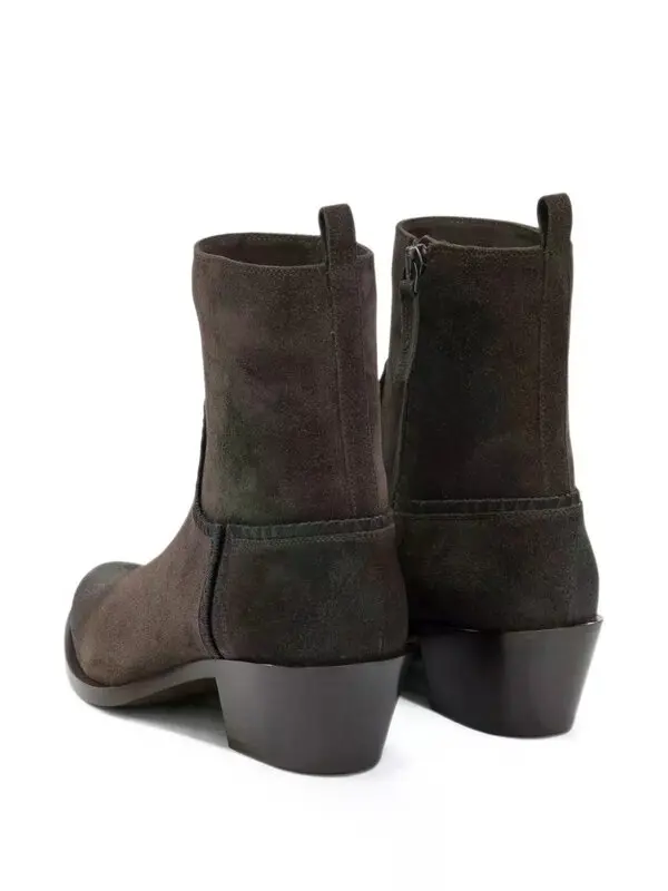 Sartore Suede Western-style Ankle Boots