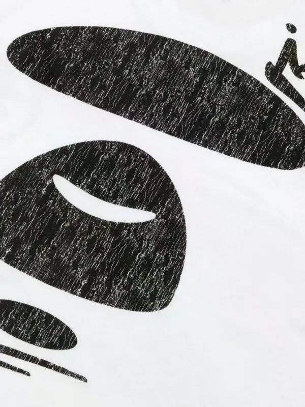 AAPE BY *A BATHING APE Moonface Graffiti-print T-shirt