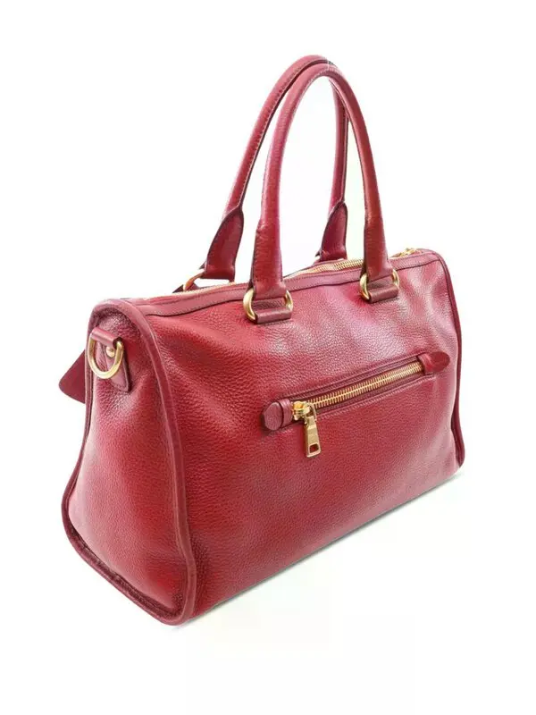Prada 2013-2026 Vitello Daino Zip Top Satchel