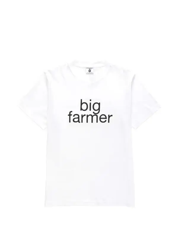 SERVICE WORKS Big Farmer Slogan-print T-shirt