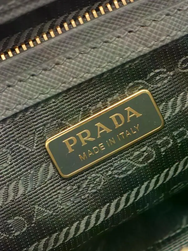 Prada 2000-2013 Mini Saffiano Lux Galleria Double Zip Satchel