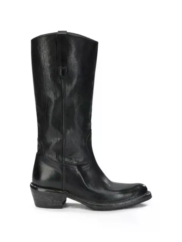 Moma Dallas Knee-high Boots - Black